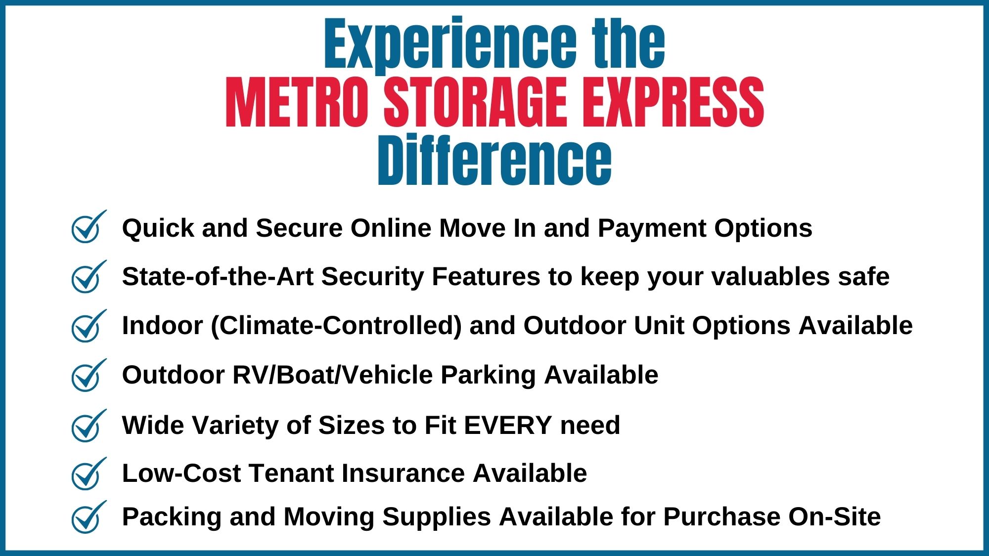 Metro Storage Express | Home